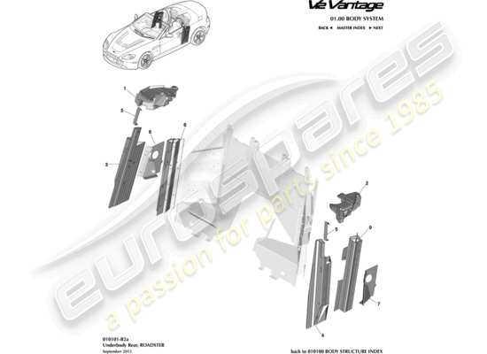 Aston Martin V12 Vantage V12 Vantage (2013) Part Diagrams