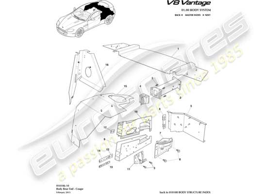 Aston Martin Vantage GT8 Vantage GT8 (2017) Part Diagrams