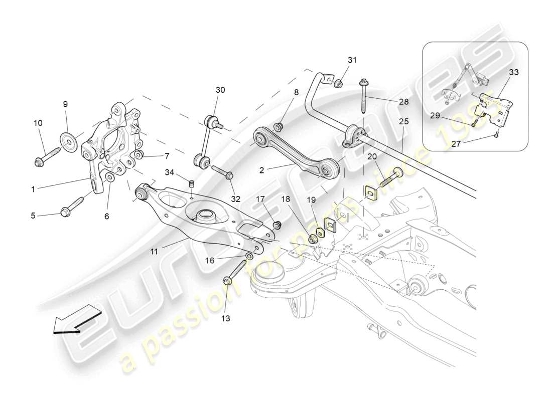 Ghibli (2017) Front Suspension Parts Diagram (06.10.1)
