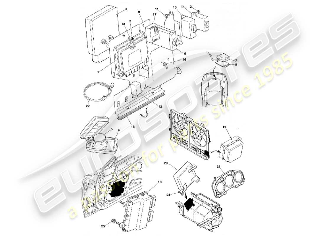 Vanquish (2001) Electronic Control Modules Diagram (6.5B)
