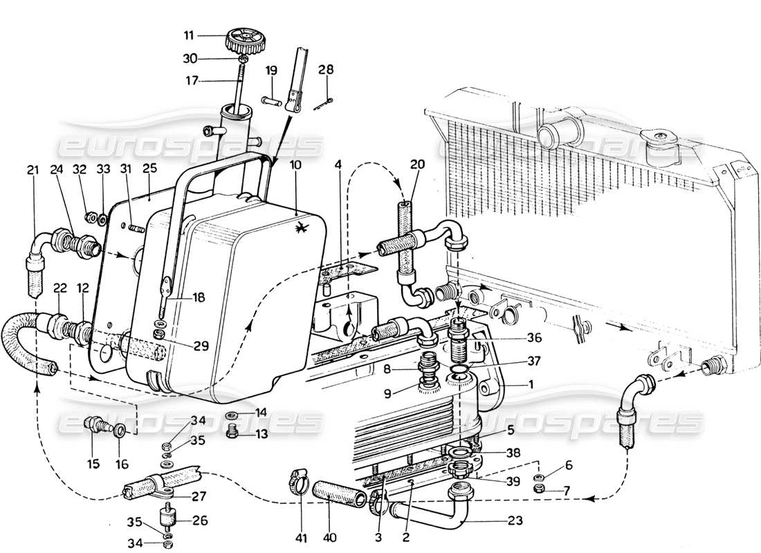 365 GTB4 Daytona (1969) Oil Sump & Oil Tank Diagram (002)