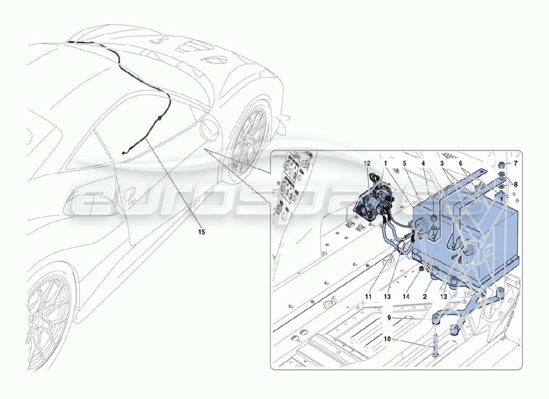 Ferrari 488 Challenge Battery Parts Diagram (041)