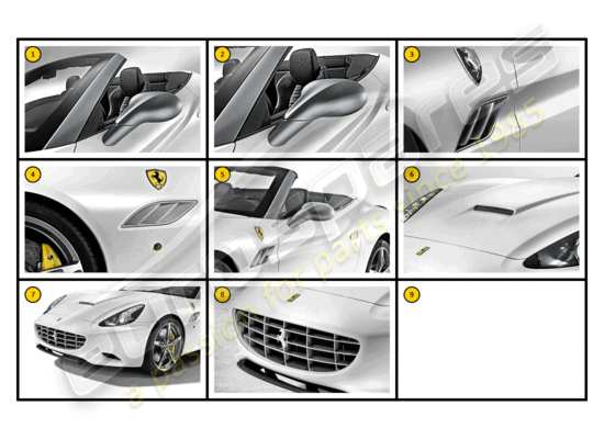 Ferrari California (Accessories) Part Diagrams | Eurospares