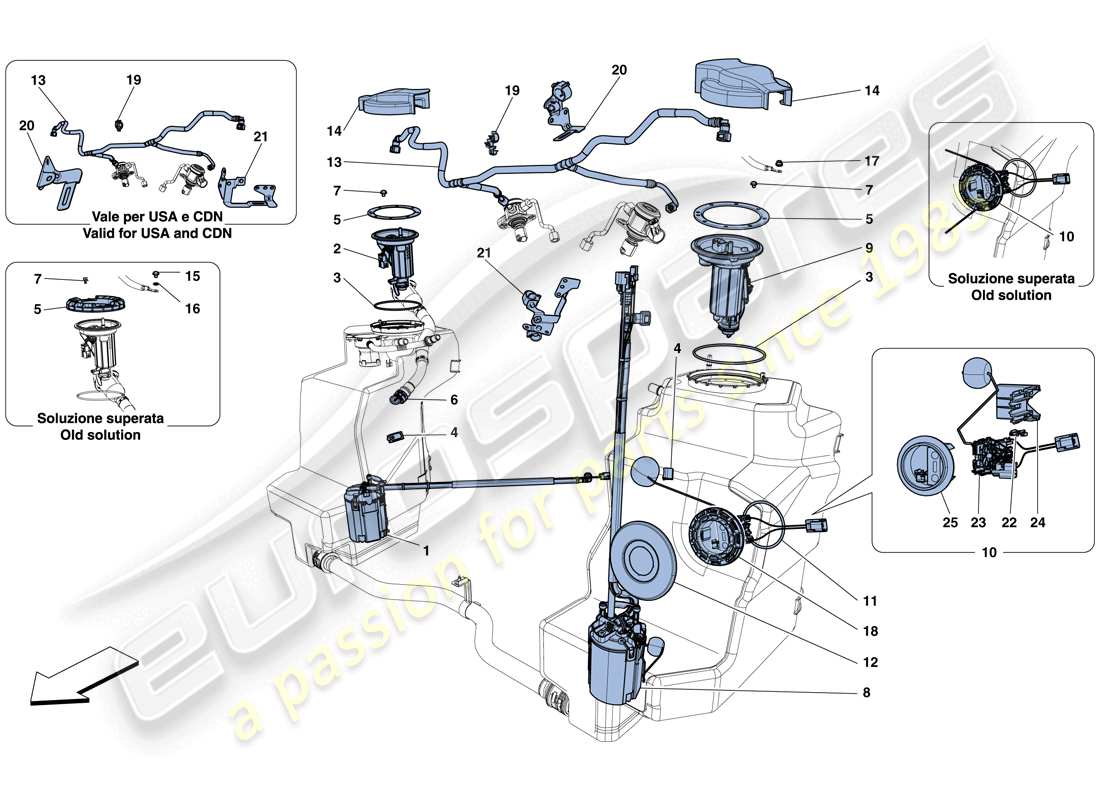 Ferrari 458 Italia (RHD) Part Diagrams | Eurospares