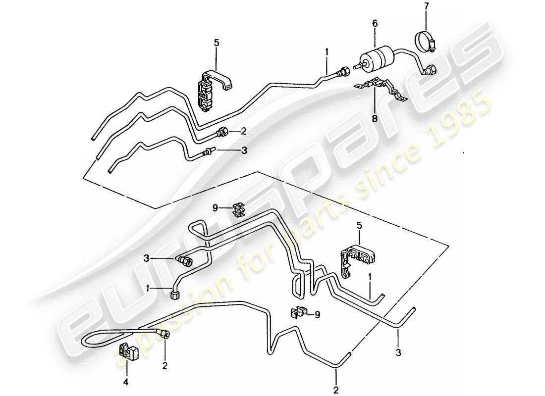 996 (1998) FUEL LINE - FUEL SUPPLY SYSTEM Diagram (201-010)