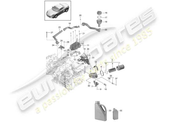 Porsche 718 Boxster 718 Boxster (2019) Part Diagrams