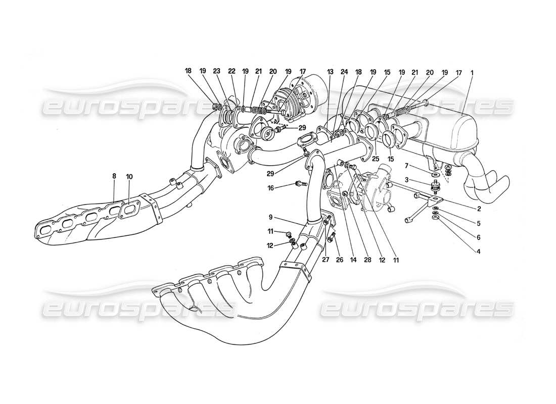 Ferrari 288 GTO Part Diagrams | Eurospares