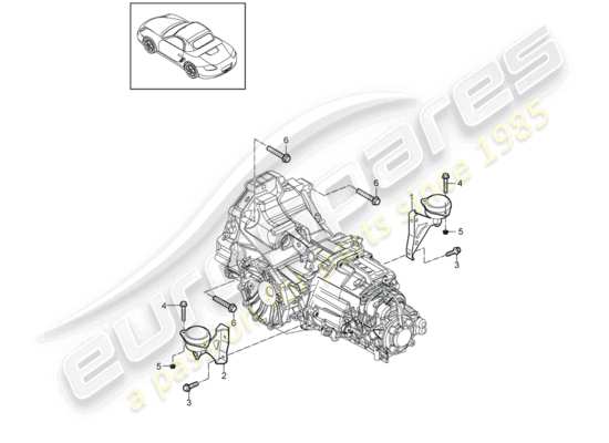 Porsche Boxster 987 (2012) - PDK - Parts Diagram