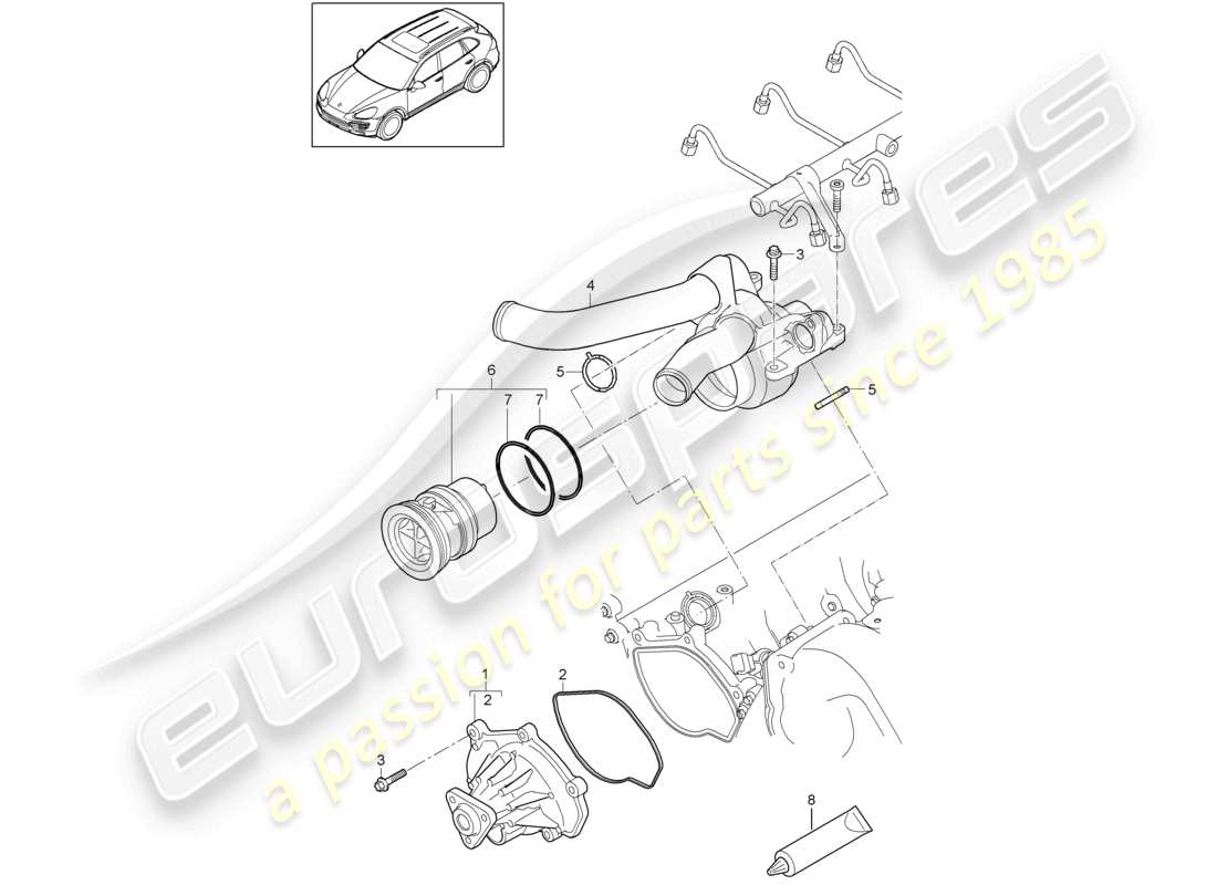 Porsche Part | GASKET 94810612402 New | Eurospares
