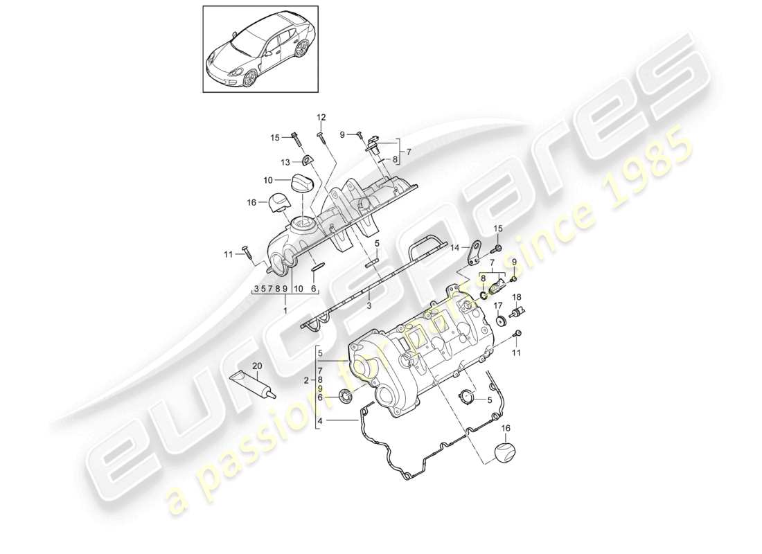 New Genuine Porsche Part number 94610593500, gasket.
