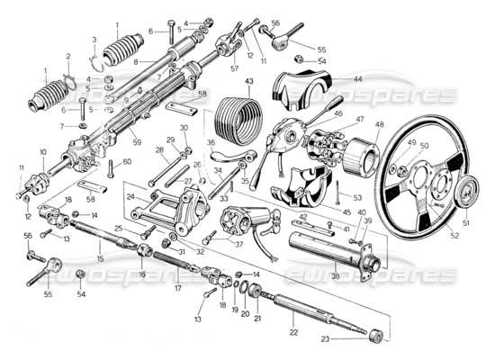 Countach LP400 Front suspension Parts Diagram (024)