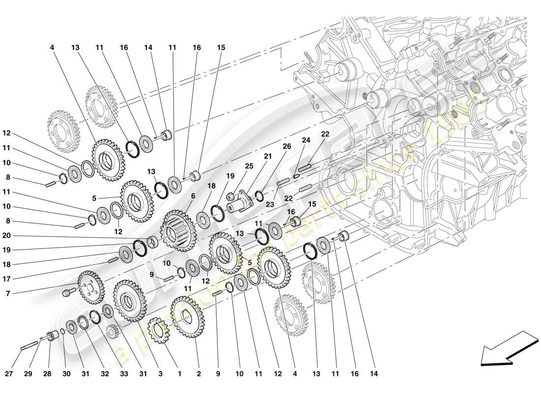 Maserati MC12 timing - controls Parts Diagram (0006)