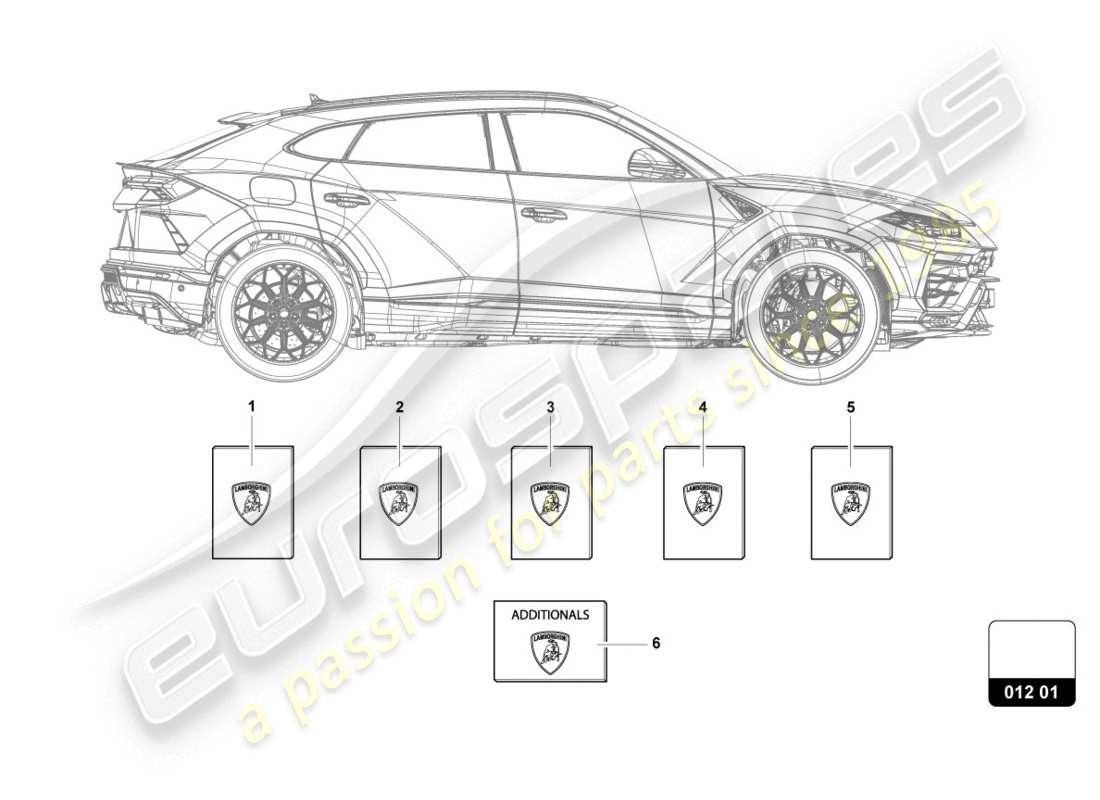 Lamborghini Urus (2019) Part Diagrams | Eurospares