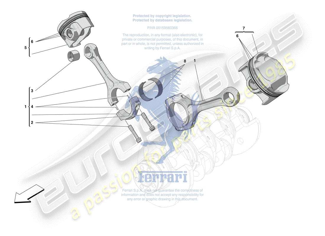 Ferrari F8 Spider Part Diagrams | Eurospares