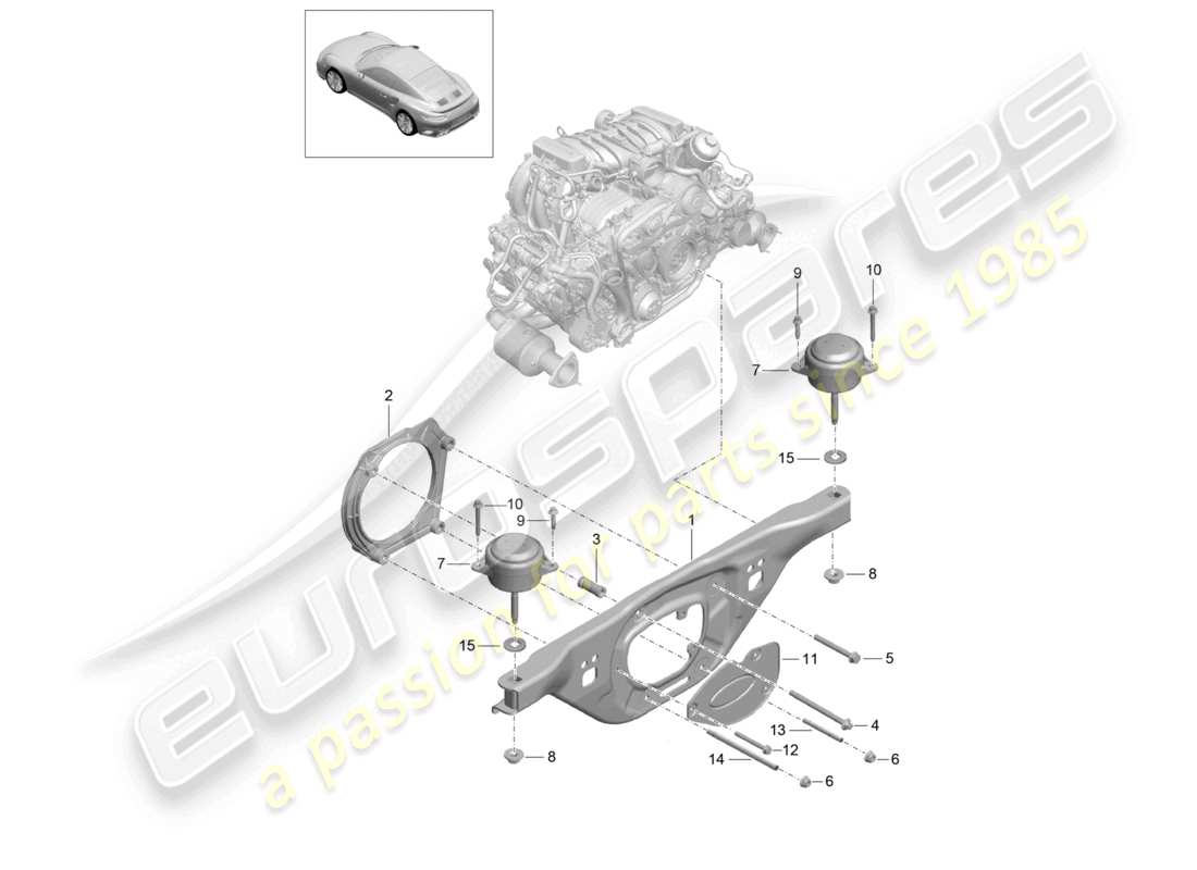 PART 99137505924 | PORSCHE 991 HYDRO-MOUNTING | EUROSPARES