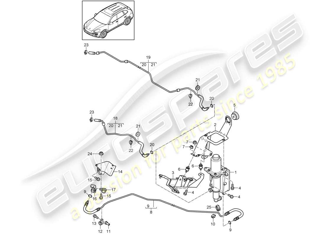 PART 958116060BX | PORSCHE CONTROL MECHANISM HYDRAULIC
