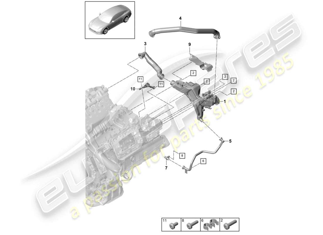 Porsche Part | HEXAGON SOCKET HEAD BOLT N 10700201 New